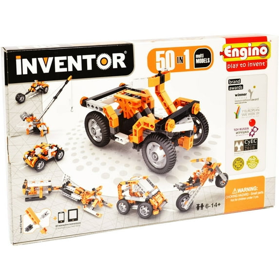 ENGINO Motorized Building Set, 50-in-1 Models, STEM Toys for Kids ...