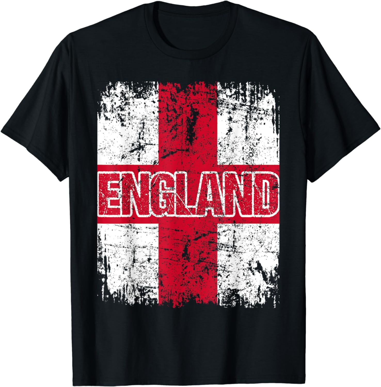 ENGLAND Flag Vintage Distressed ENGLAND T-Shirt - Walmart.com