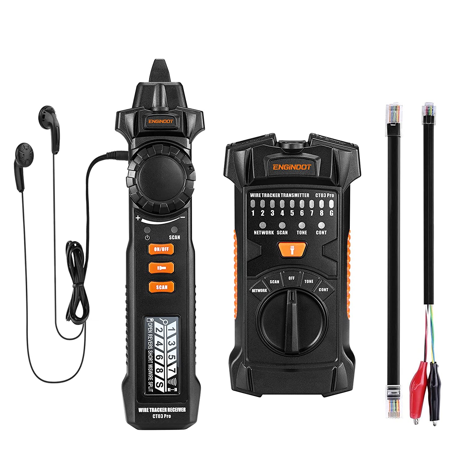 Wire Tracer Electrical Circuit Tracer Tone Generator and Probe Kit ...