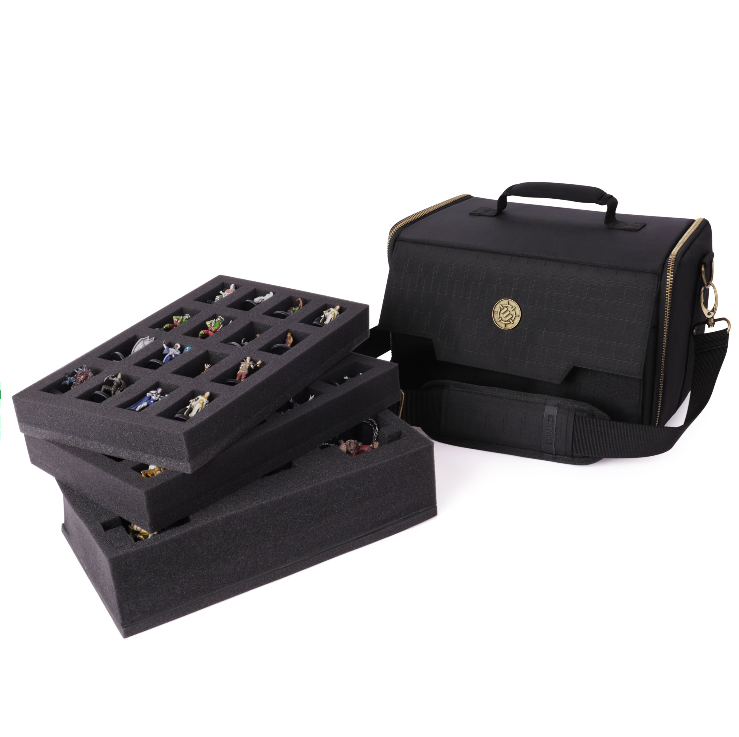 ENHANCE Miniature Figure Satchel Storage Case - Storage for 32 Minis ...