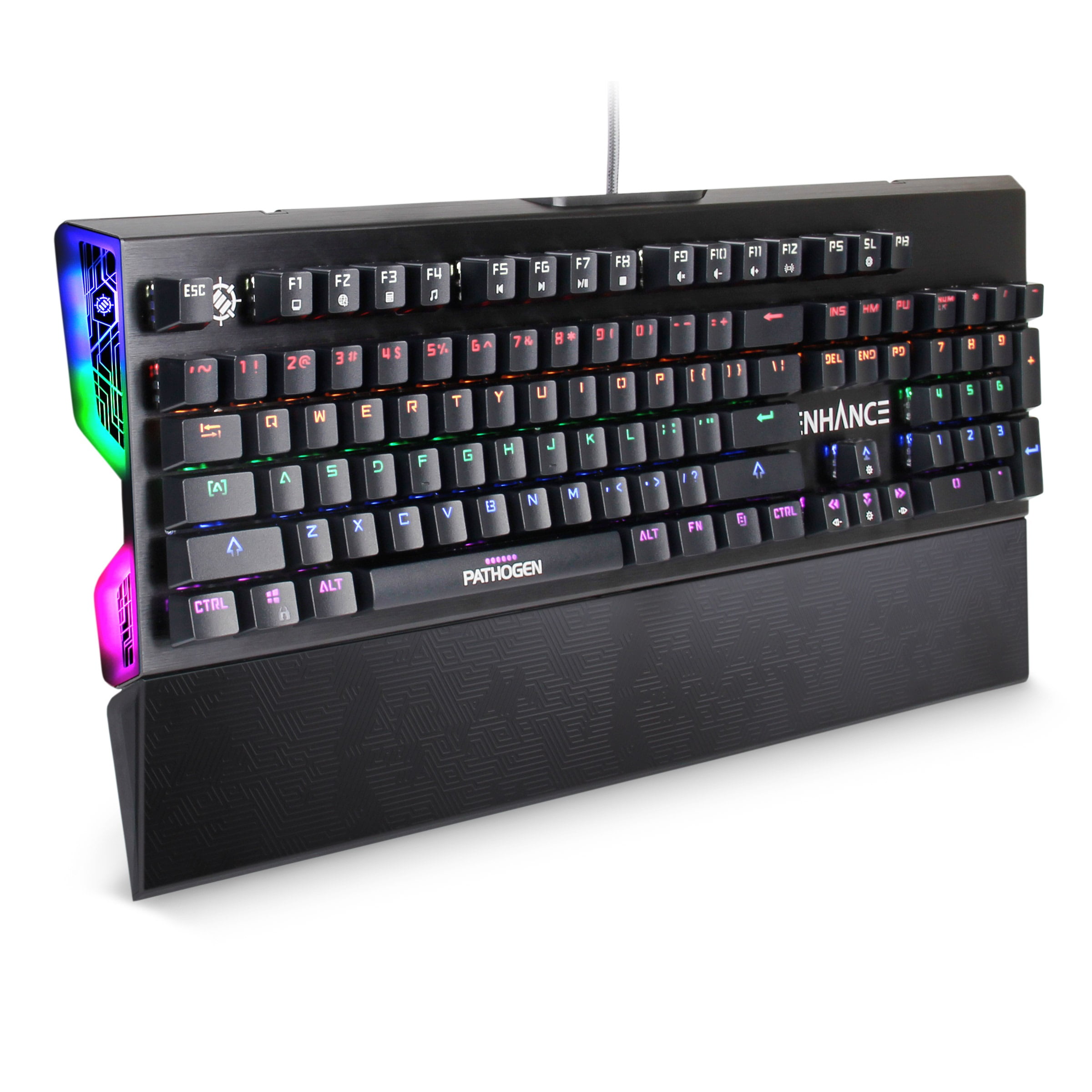 ENHANCE Optical Gaming Keyboard w/ Blue Tactile Mechanical Switches ...