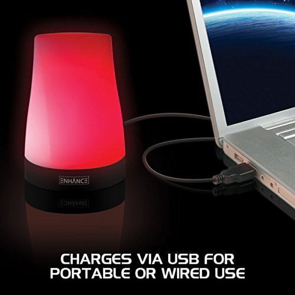 ENHANCE Portable Table Lamp - Dimmable Desk Lamp with 3 Brightness ...