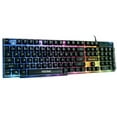 ENHANCE Voltaic 2 Gaming Keyboard - LED Backlit Membrane Keyboard with ...