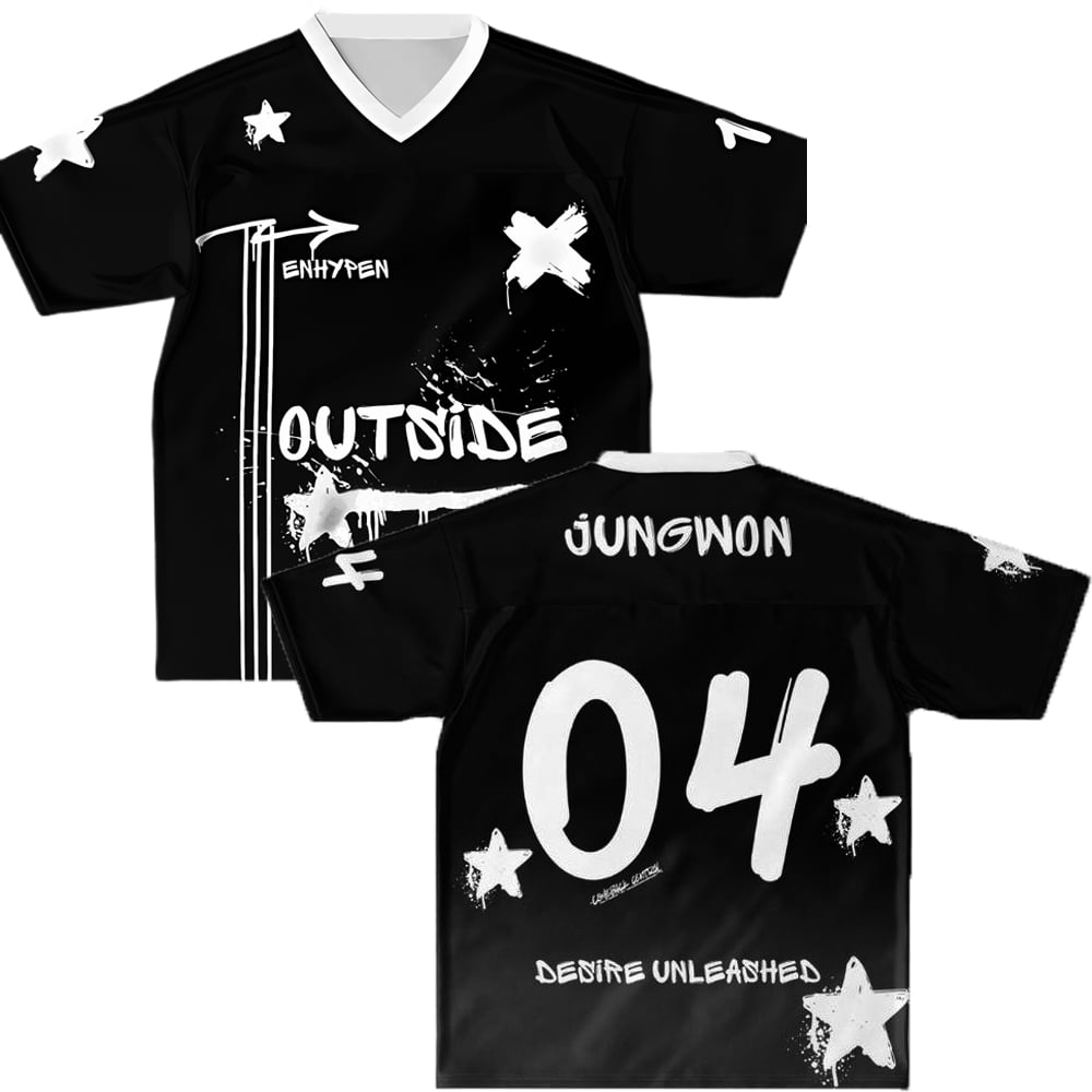 ENHYPEN Fan Number Jersey Unisex Concert T-Shirt - Kpop Merch for ...