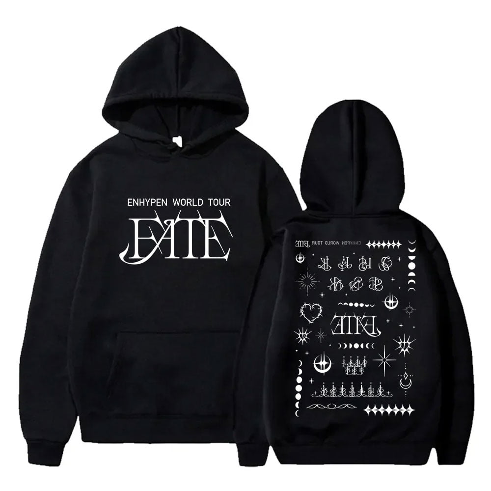 ENHYPEN Fate World Tour Merch Hoodies New Logo Sweatshirts Women Men ...