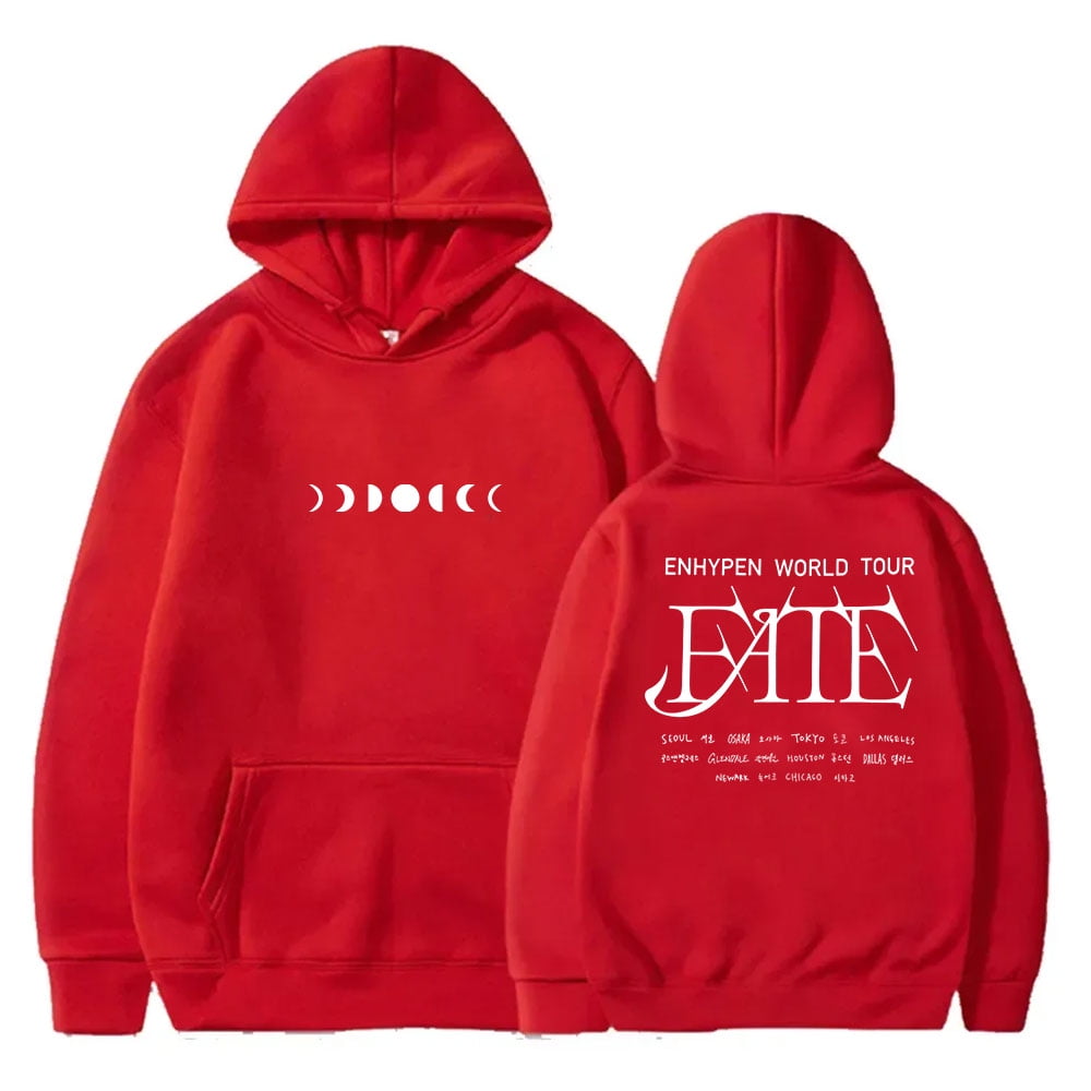 ENHYPEN Logo Hoodies Fate World Tour Merch Unisex Fashion Casual KPOP ...