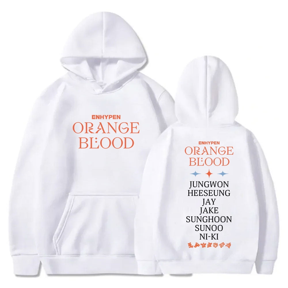 ENHYPEN Orange Blood Hoodies Fate Tour Merch Pullovers Women Men ...
