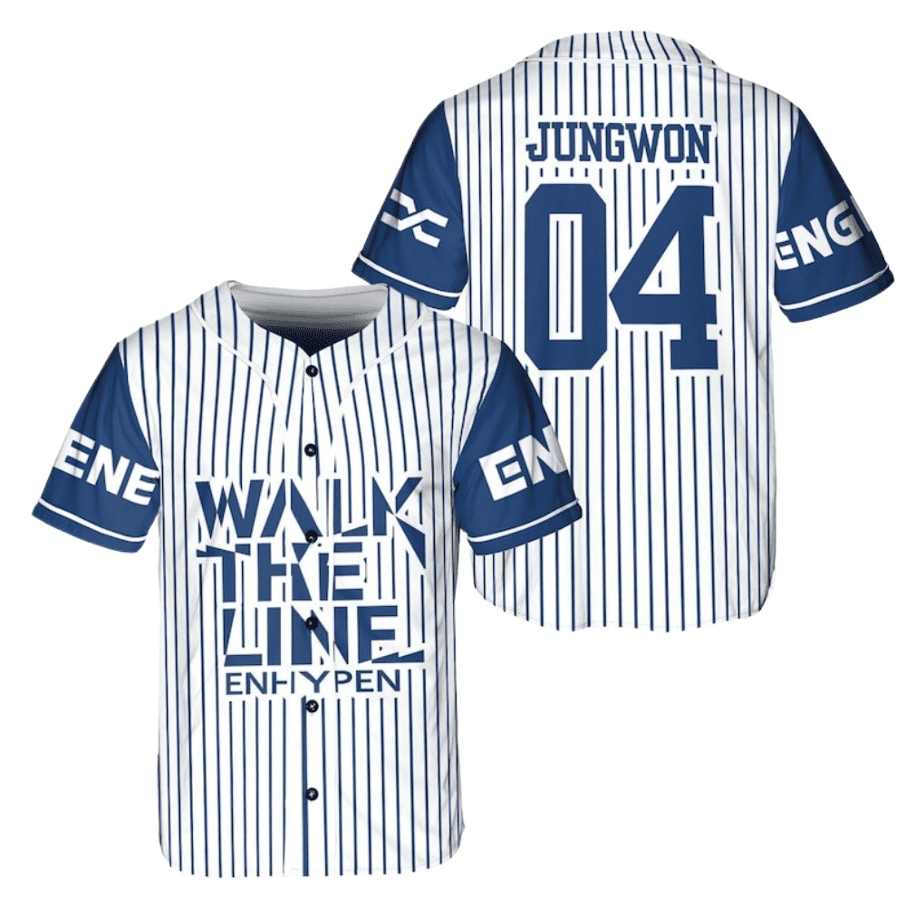 ENHYPEN World Tour 2025 Walk The Line Baseball Jersey – Unisex Kpop ...