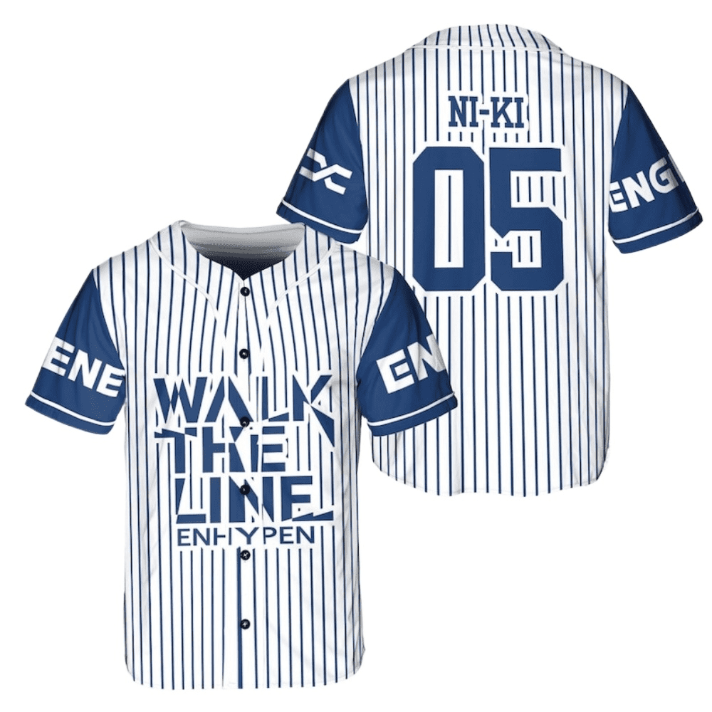 ENHYPEN World Tour 2025 Walk The Line Baseball Jersey – Unisex Kpop ...