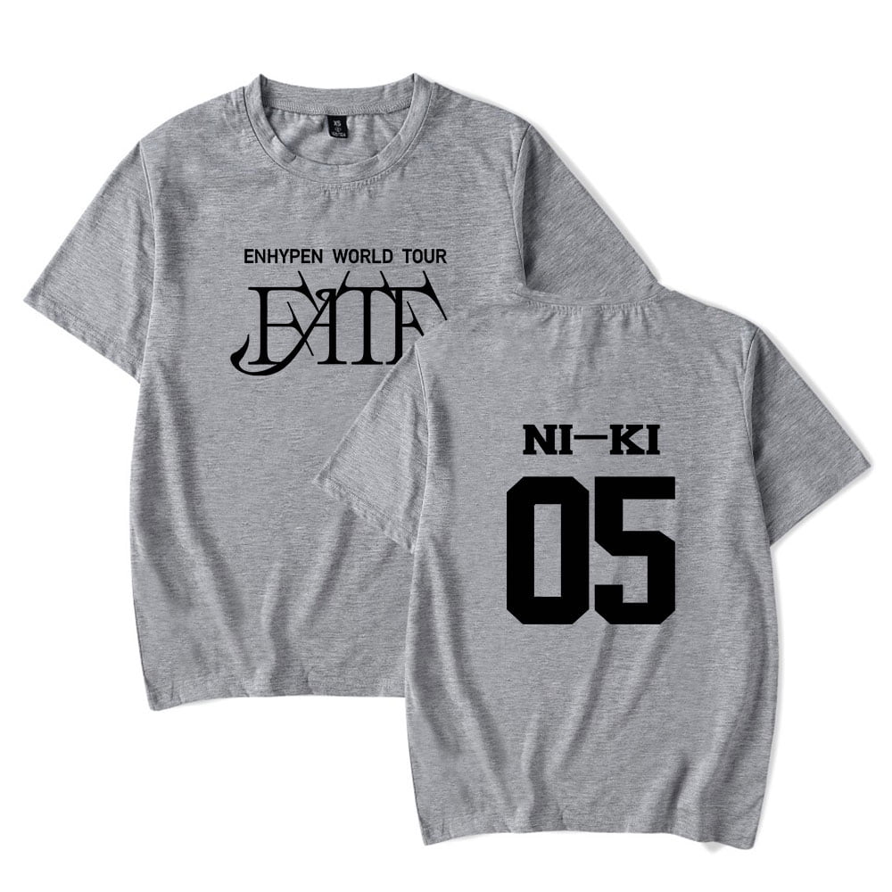 ENHYPEN merch Fate World Tour NI-KI T-shirt unisex fashion short ...