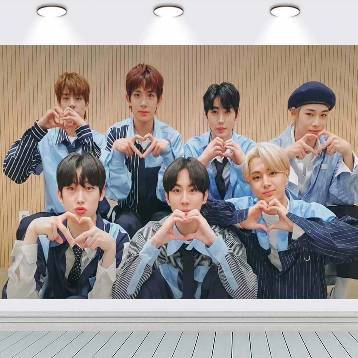 ENHYPEN school Banner Backdrop Background Taspestry Wall Decor Birthday ...