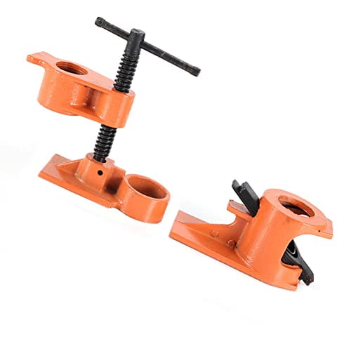ENHeavy Duty 1 inch Pipe Clamp Jaws Vise Fixture Set Woodworking Tool ...
