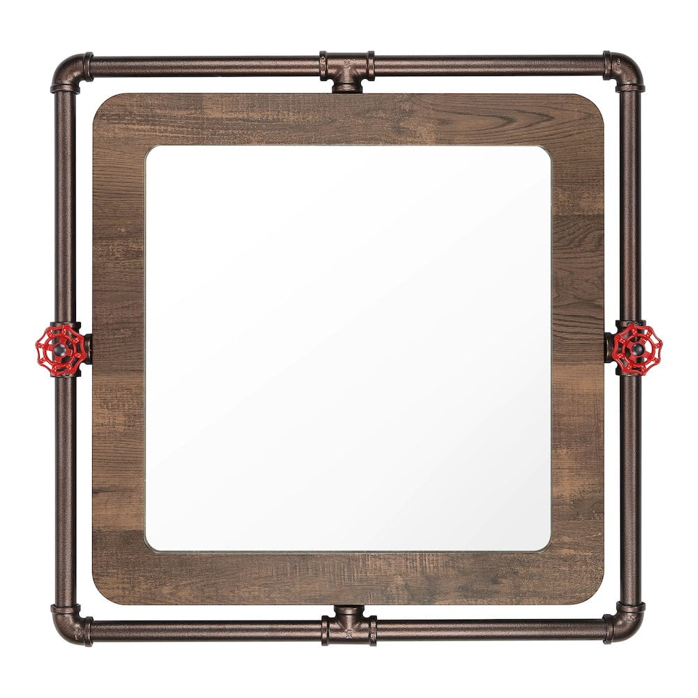 ENITIAL STAR Harimon Rectangle Wood Wall Mirror - Walmart.com
