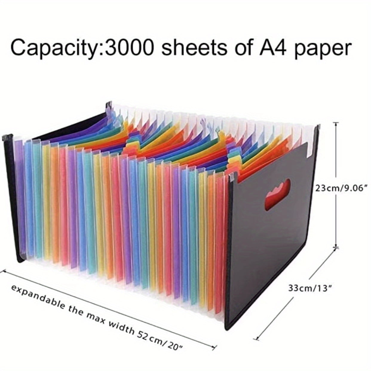 ENIYUU 1pc Extended File Folder Expandable Accordion File Receipt ...