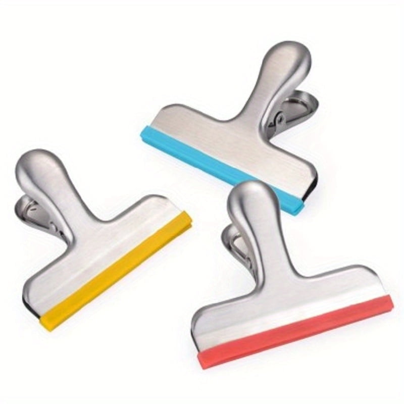 ENIYUU 5pcs Food Bag Sealing Clips Silicone Edged Chip Bag Clips Heavy ...