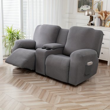 TAOCOCO Waterproof Loveseat Recliner Cover with Console, Non-Slip Pet ...