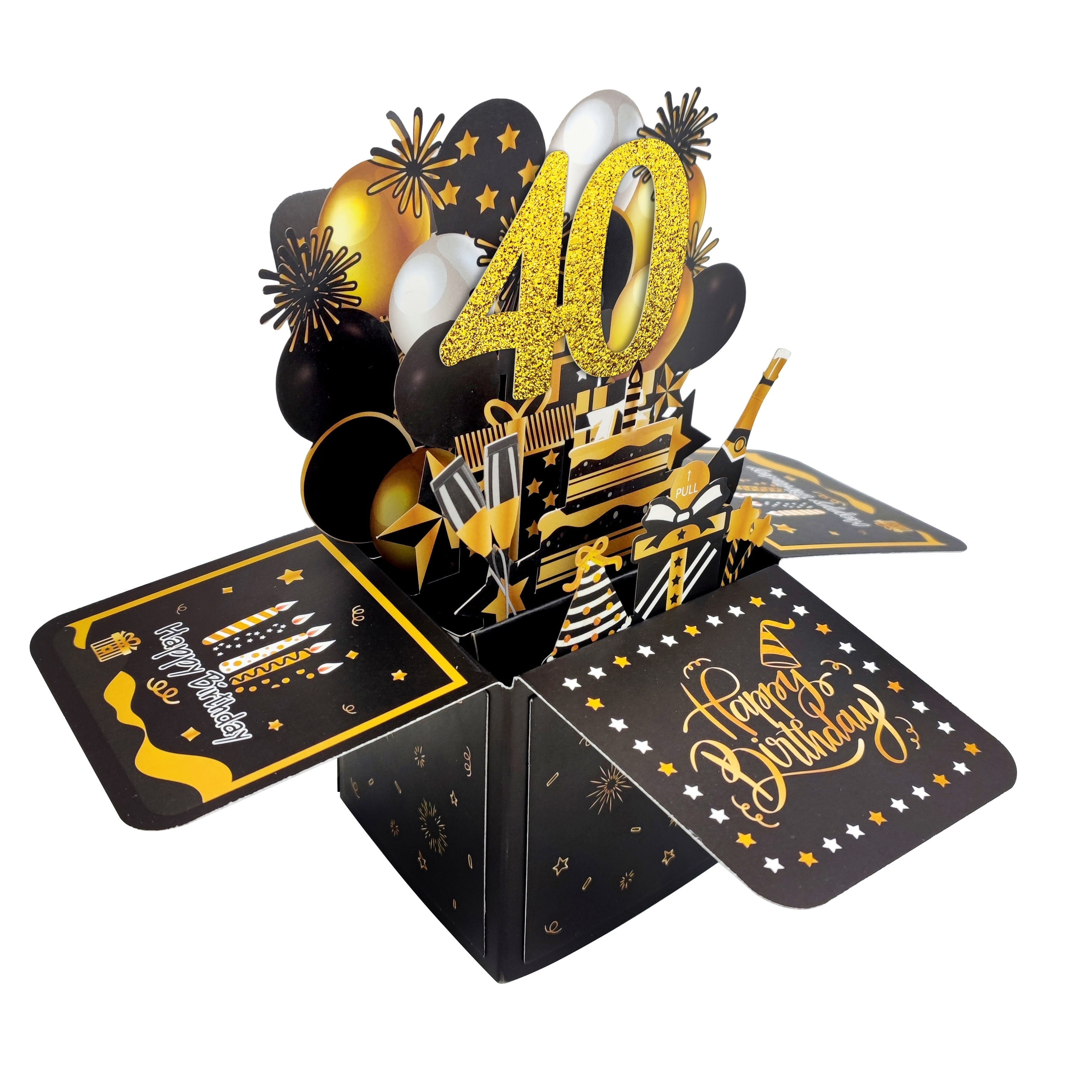 ENIYUU Celebrate Their Special Day with a 3D Pop Up Birthday Card - Choose from 16th to 90th ...