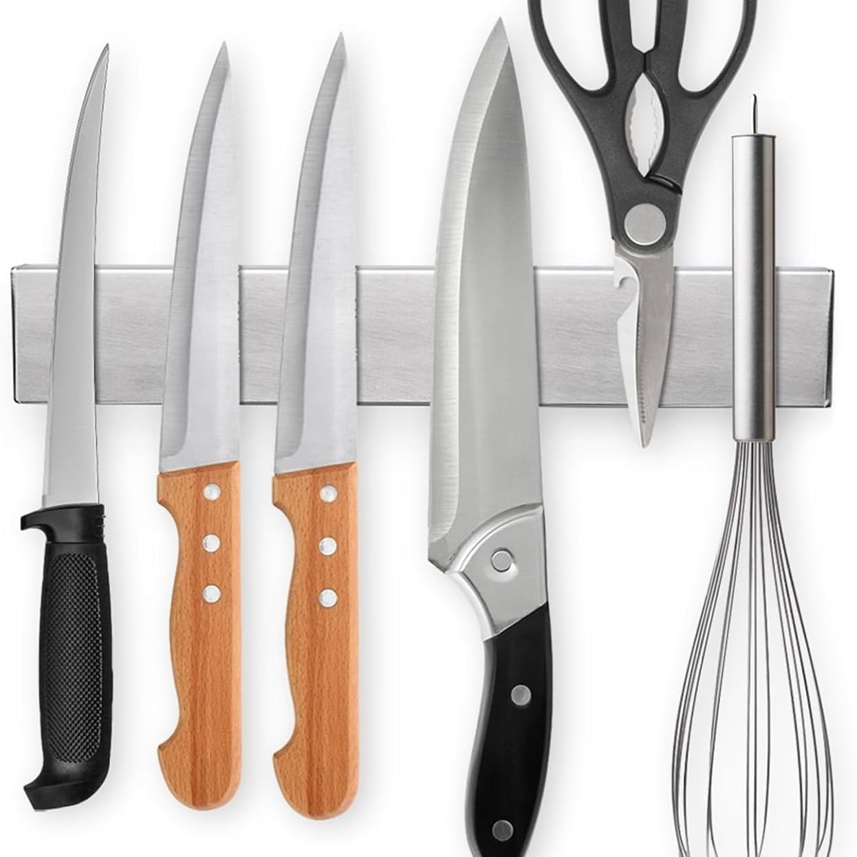 ENIYUU Magnetic Knife Strip Premium Stainless Steel Wall Mounted ...