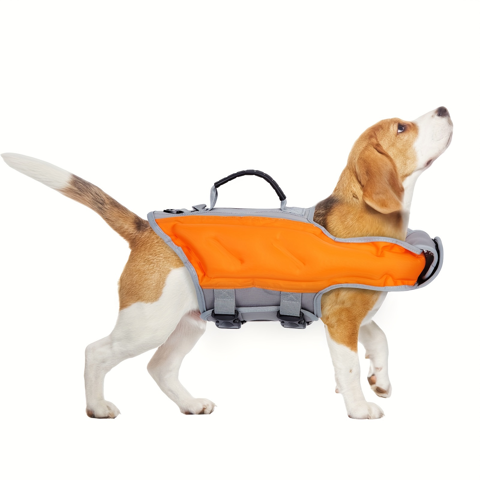 ENIYUU Ownpets Inflatable Dog Life Jacket XL High Buoyancy Lightweight ...