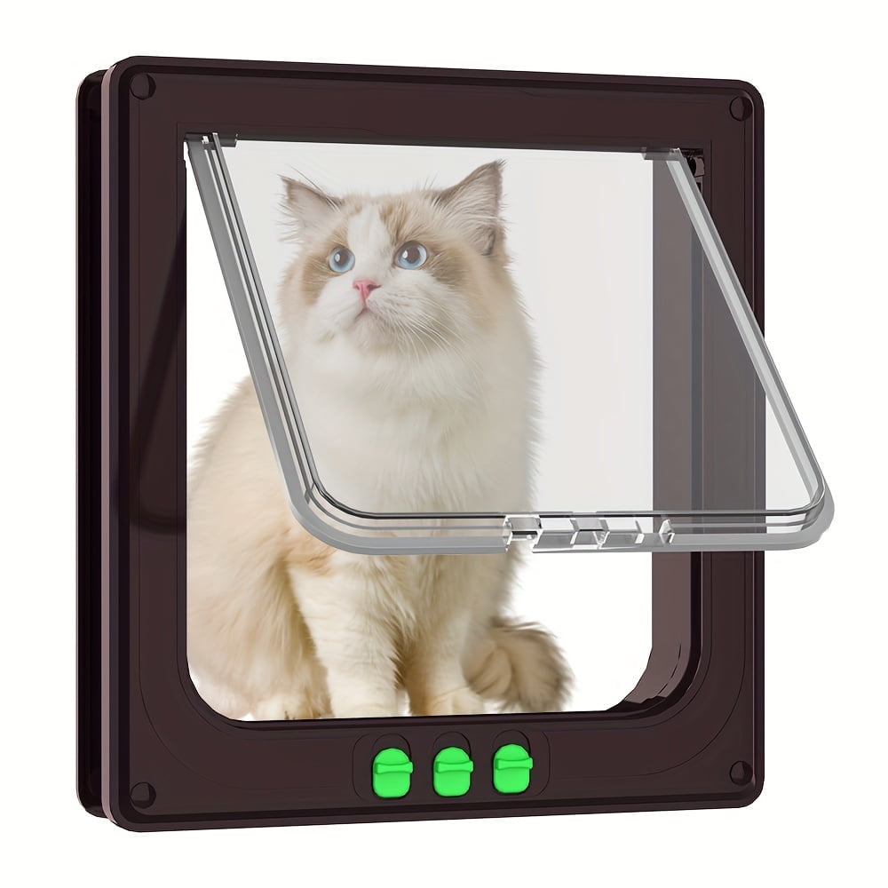 ENIYUU Pet Cat Door Two-way Entry And Exit Door For Indoor Cats ...