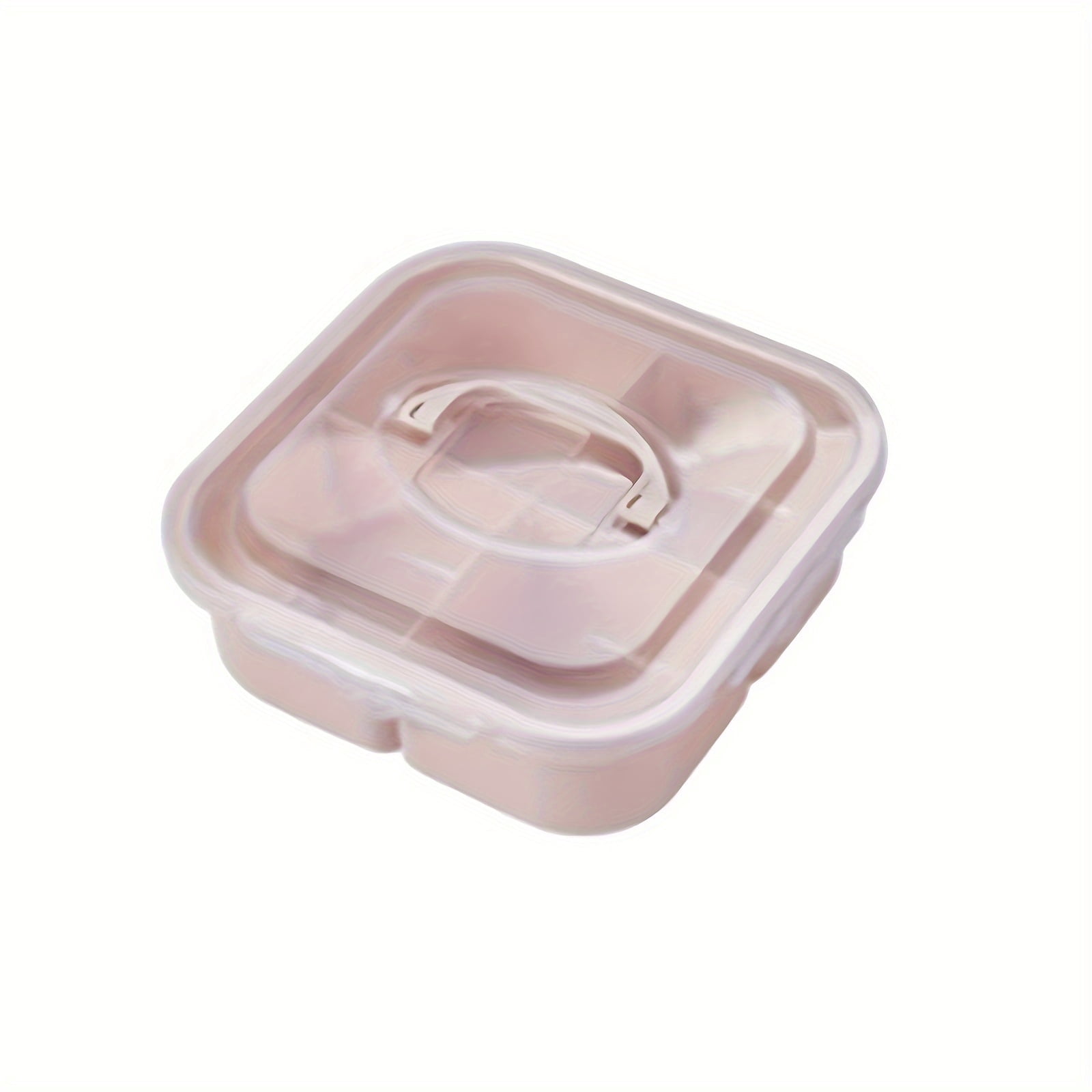 ENIYUU Snack Box Container 1pc Divided Serving Tray with Lid and Handle ...