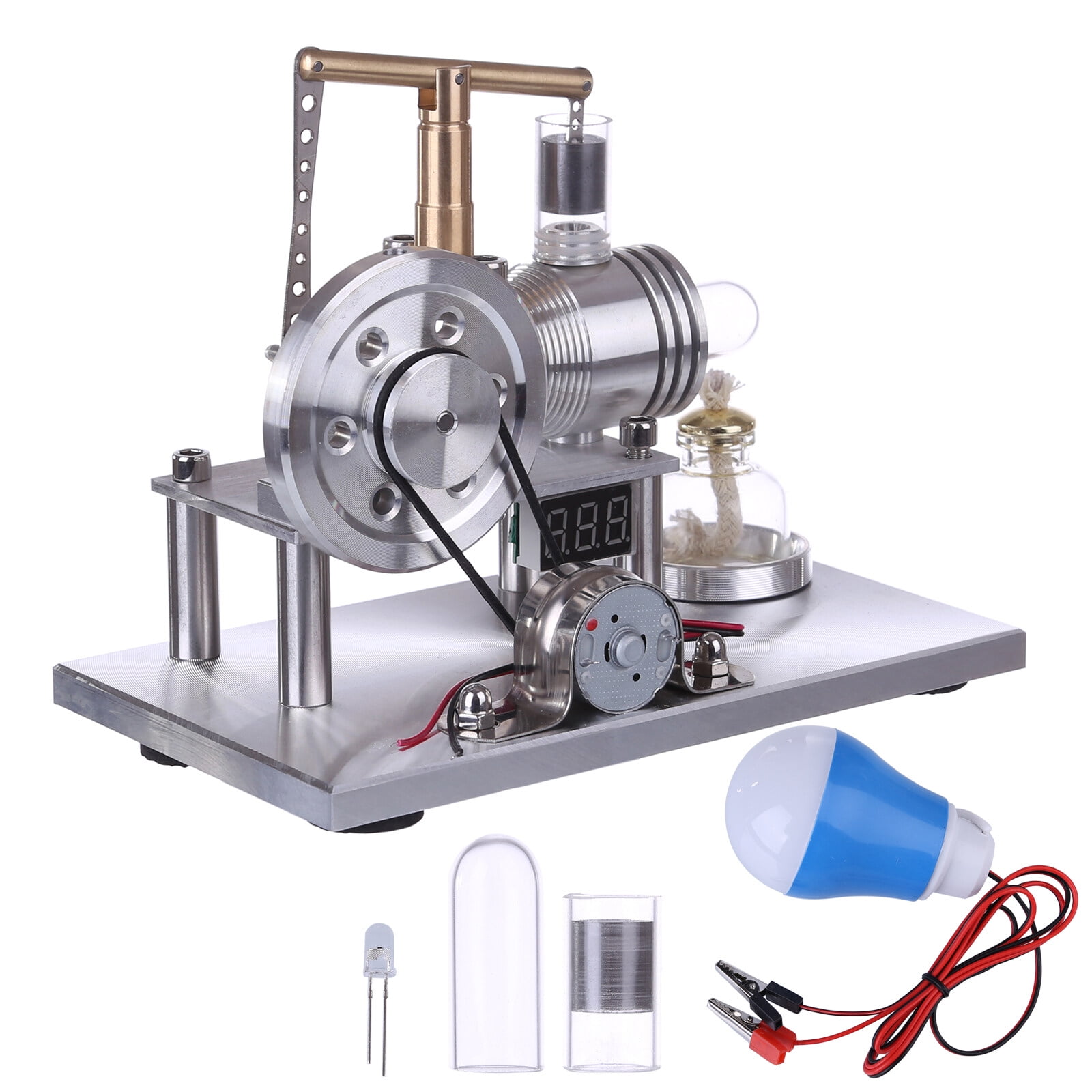 ENJOMOR Beam-Type Stirling Engine Generator Model with Meter and LED ...