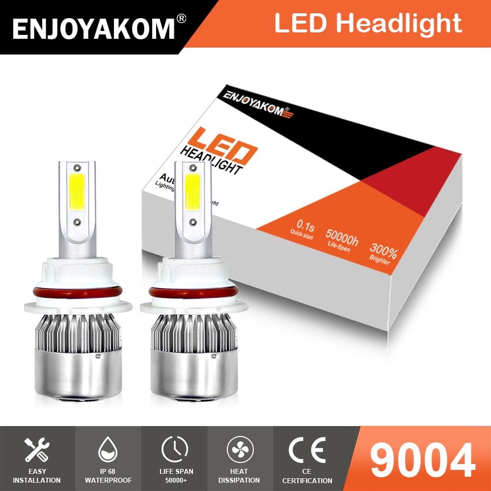 ENJOYAKOM 2pcs 9004 LED Headlights Light For Mercury Topaz 1986-1994 2 ...