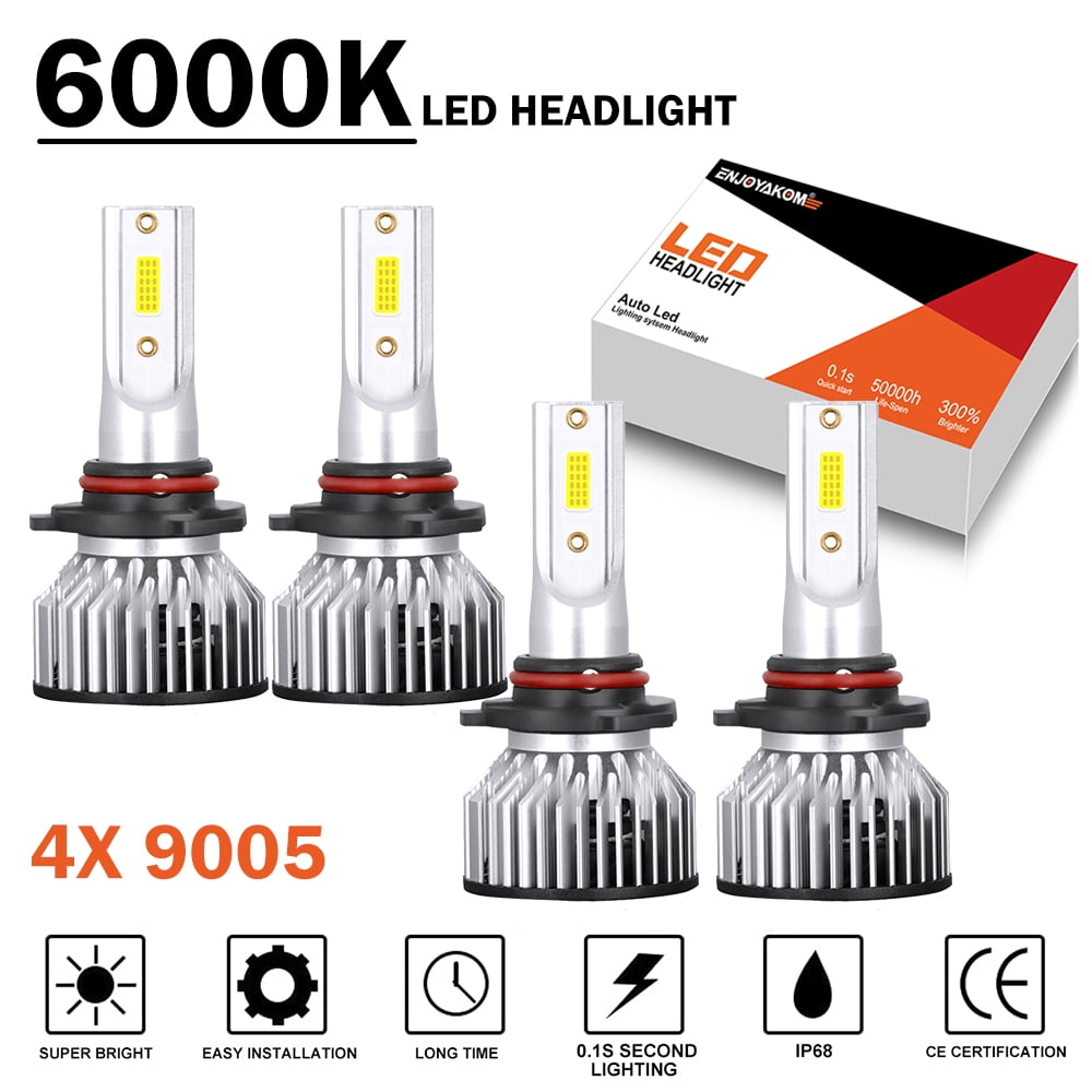 4pcs 9005 LED Headlight High Beam Bulbs For Hyundai Elantra 2020 2021 2022 6000K White - Walmart.com