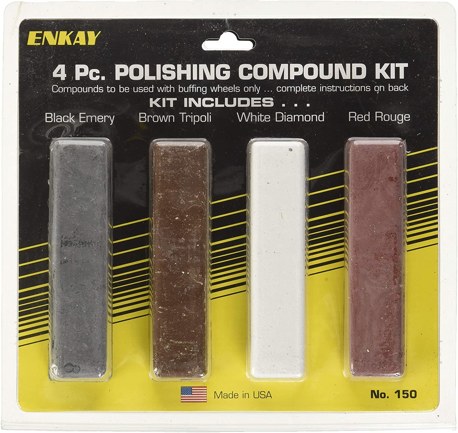 ENKAY - Jeweler's Rouge & Polishing Compound Kit, 4 pc. (U.S. Made ...