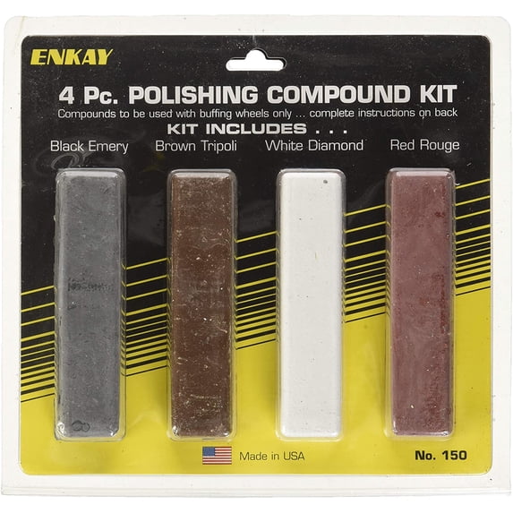 ENKAY - Jeweler's Rouge & Polishing Compound Kit, 4 pc. (U.S. Made ...