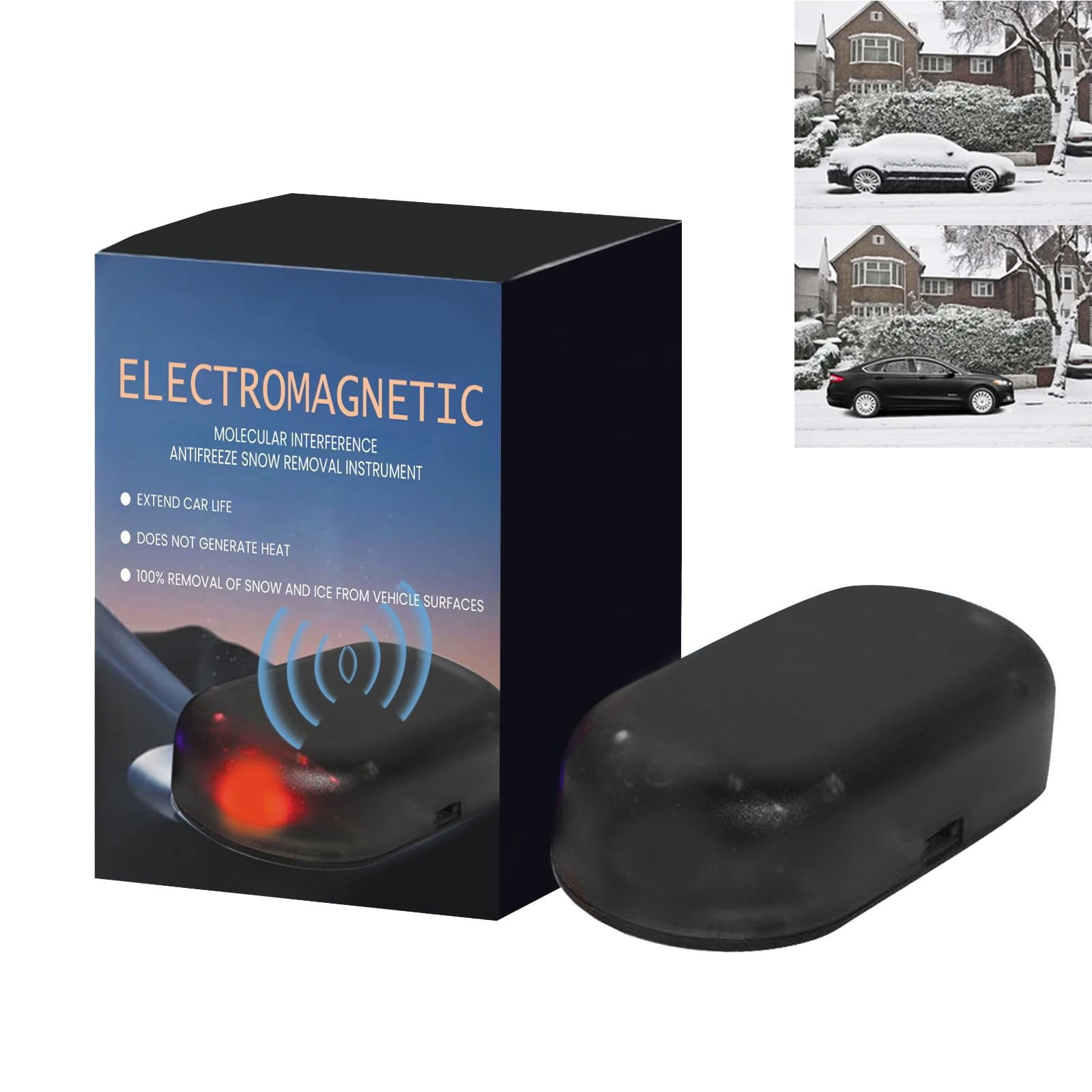 ENMJIAW Electromagnetic Snow Removal Car Deicer Molecular Anti Snow ...