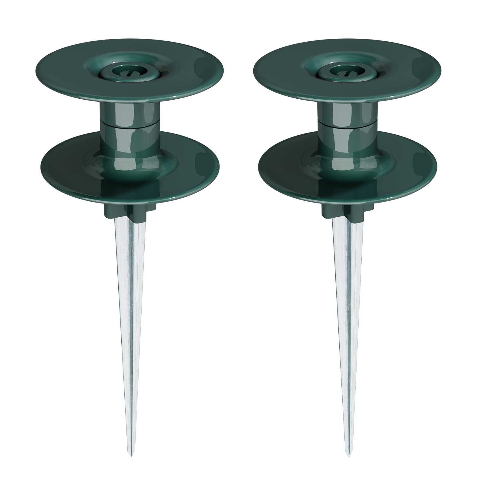 ENNSOO 2PCS Garden Hose DHF10 Guide Spike, 10 Inch Rust Free Zink Sturdy Metal Stake, Heavy Spin ...