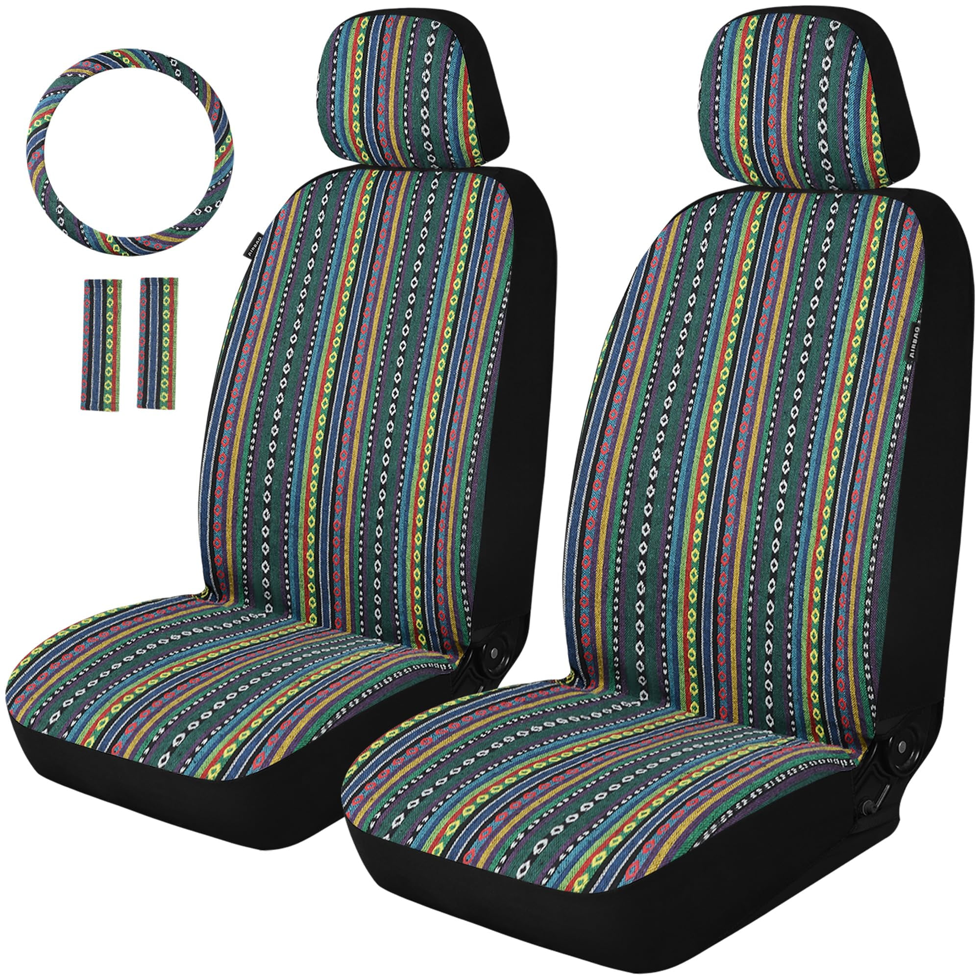 ENOGE Baja Saddle Blanket Seat Covers Breathable Boho Car Seat Covers ...