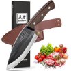 8-Inch Meat Cleaver Knife, 7″ Butcher Knife with High Carbon German ...