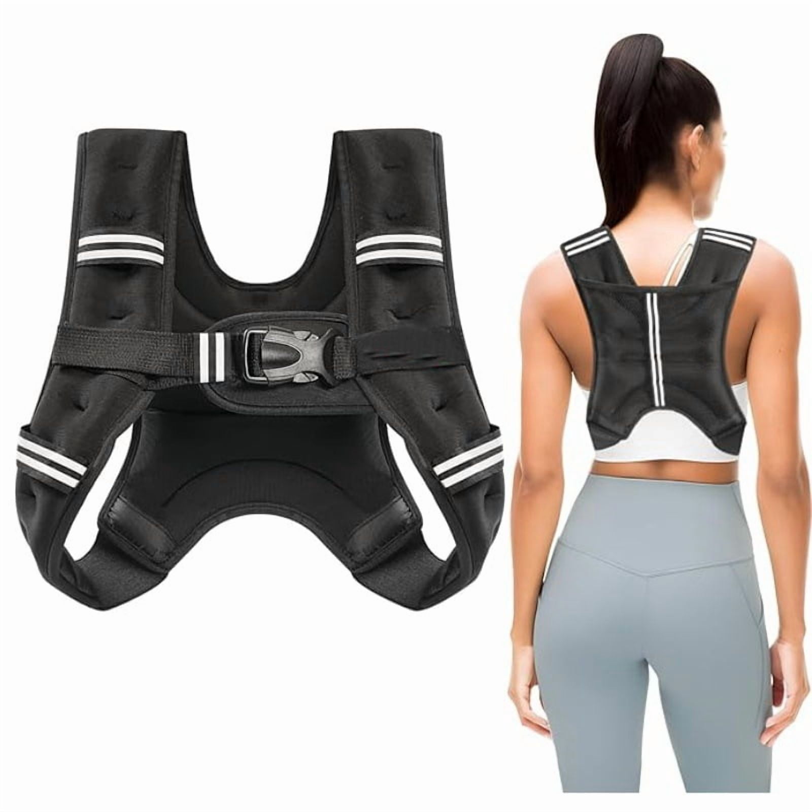 ENQIZ Weighted Vest, 5lbs/8lbs/10lbs/12lbs/15lbs/20lbs/25lbs/30lbs ...