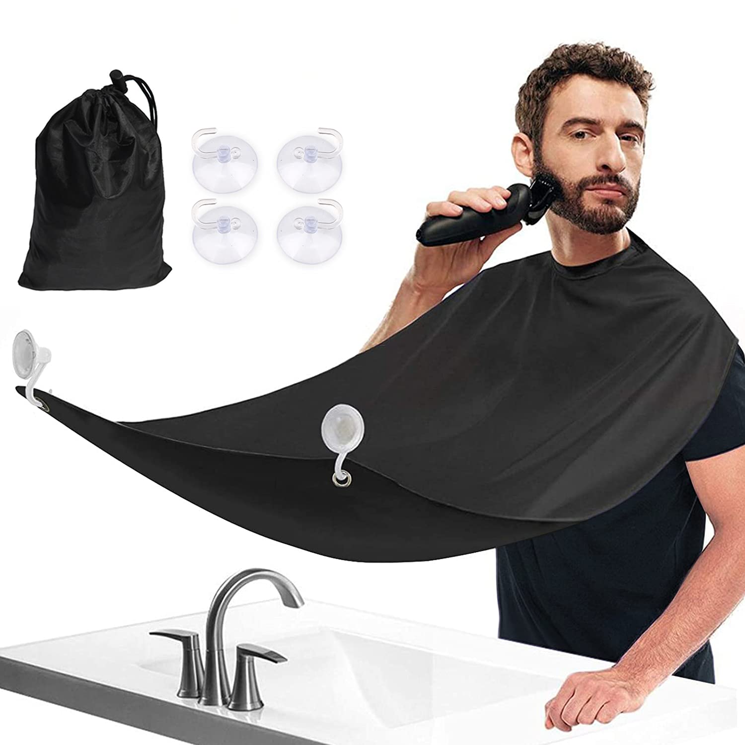Beard Apron Bib, Beard Bib Cape Apron for Men Shaving Beard Shaving ...