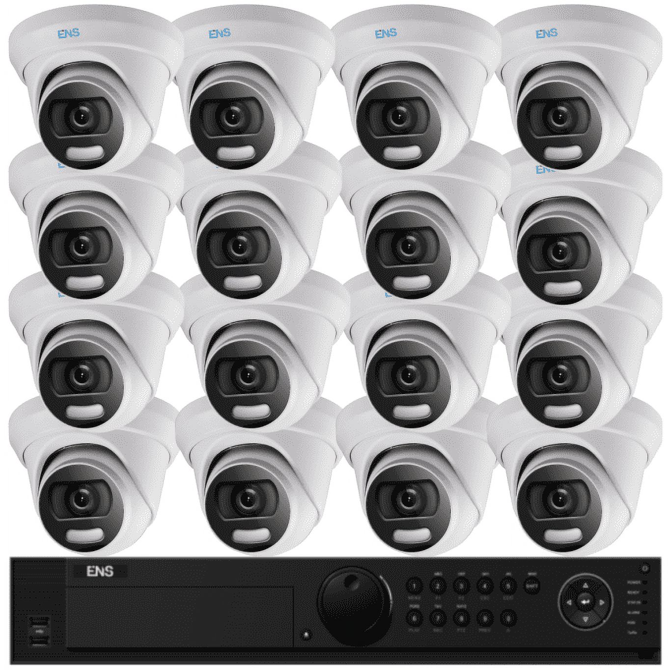 ENS COLORKIT32CH16-6T| 32CH 8MP Full Color DVR System / 16 x 5MP Night ...