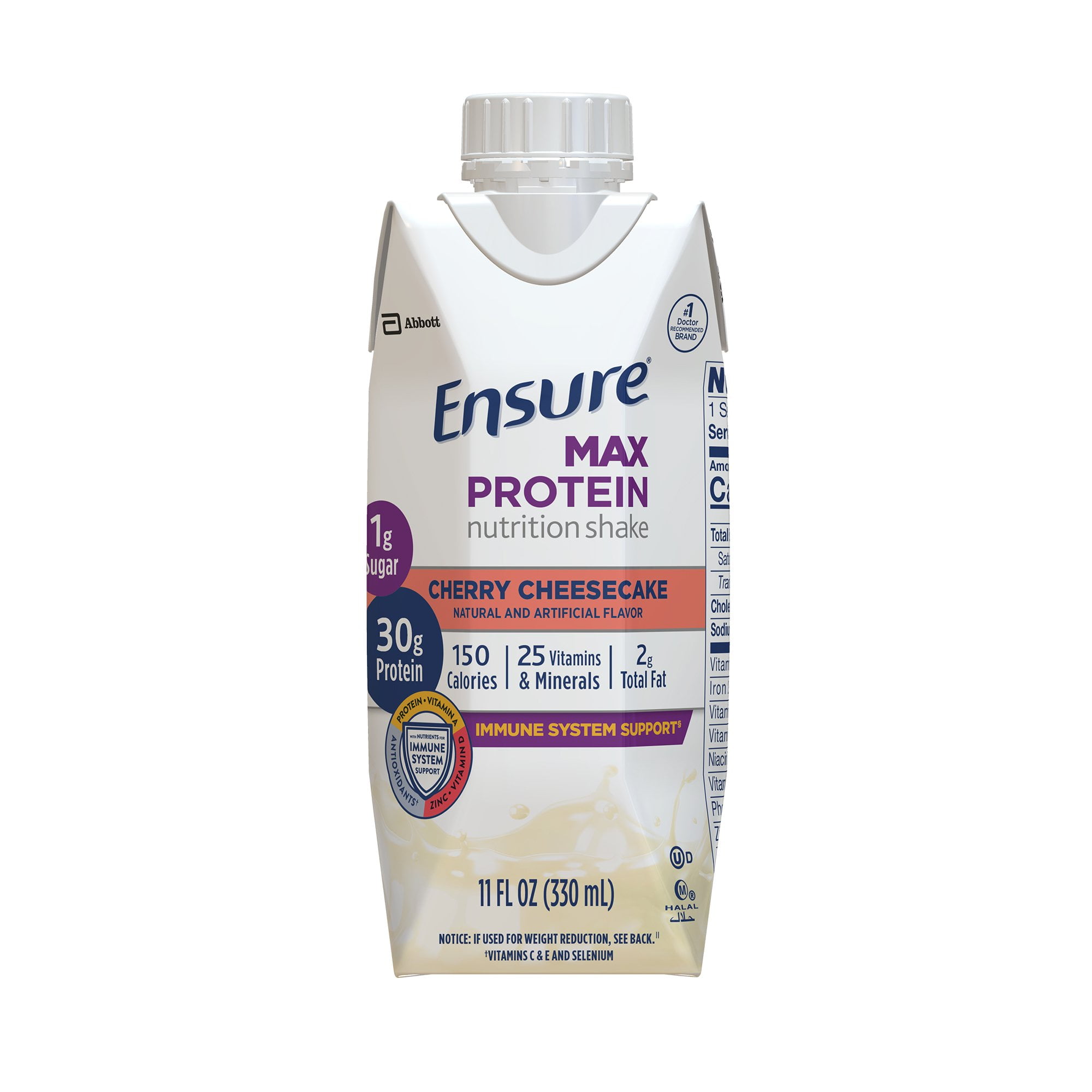 ENSURE, MAX PROTEIN RTD CHERRY CHEESECAKE 11OZ (12/CS) - Walmart.com