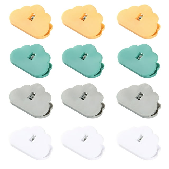 ENTASSER 12 Pack Large Chip Bag Clips Food Bag Clips Plastic Heavy Seal ...