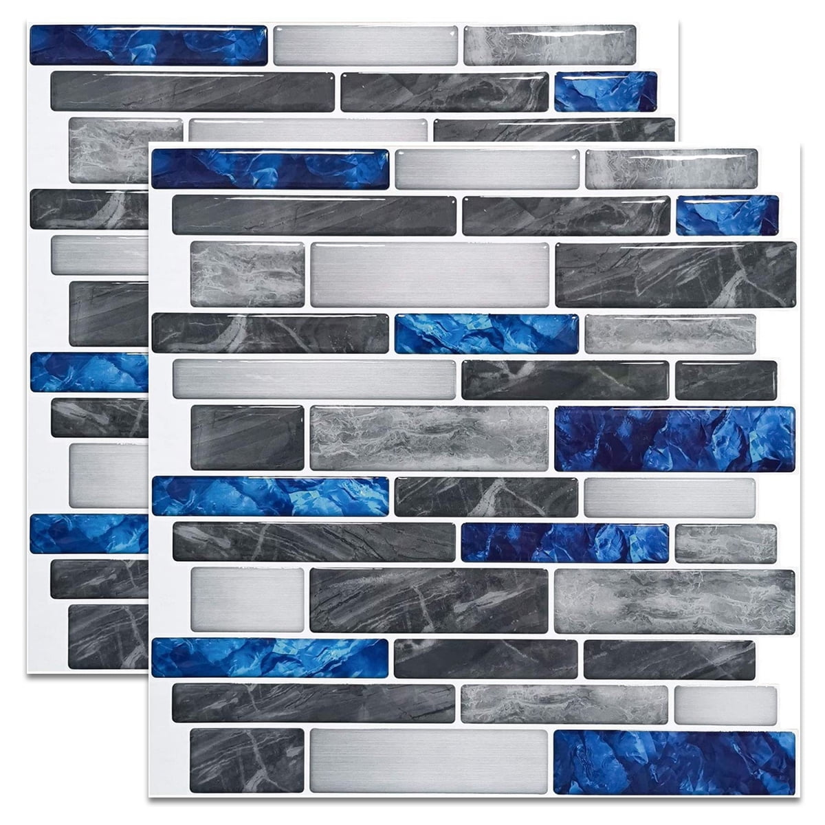 ENTASSER 2pcs drop plastic crystal wall sticker wallpaper self-adhesive ...