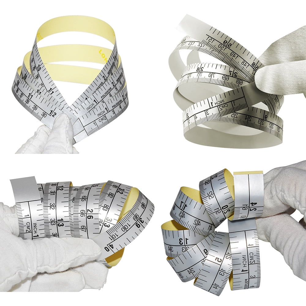 ENTASSER 4Pack Self-Adhesive Measuring Tape Workbench Ruler Adhesive ...