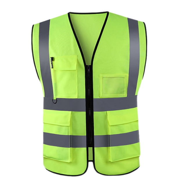 ENTASSER High vis Reflective Safety Vest,, Hi Vis Bright Neon Color ...