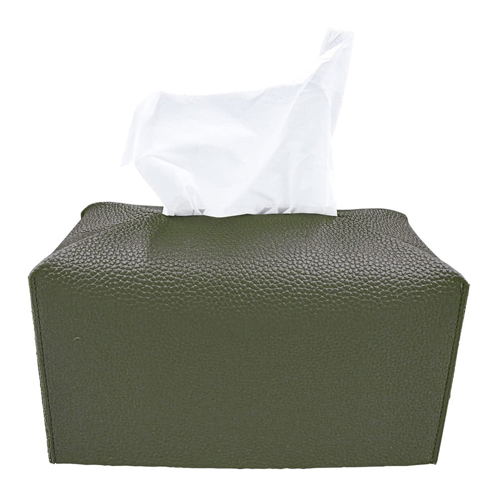 ENTASSER Simple and colorful leather tissue drawer, desktop tissue bag ...