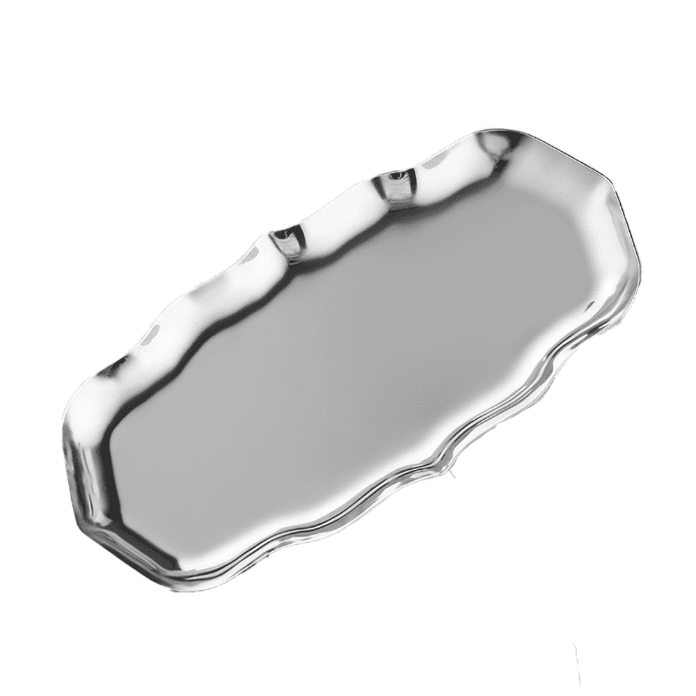 ENTASSER Trinket Dish, Candle Tray Stainless Steel Tray , Cosmetics ...