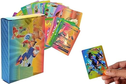 ENTERTAIN KIDS Playing Cards L 55 Pcs Rainbow Foil Card Assorted Cards ...