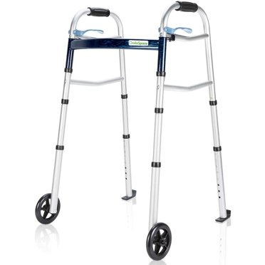 Zler Narrow Folding Walker for Seniors with Trigger Release and 5 ...