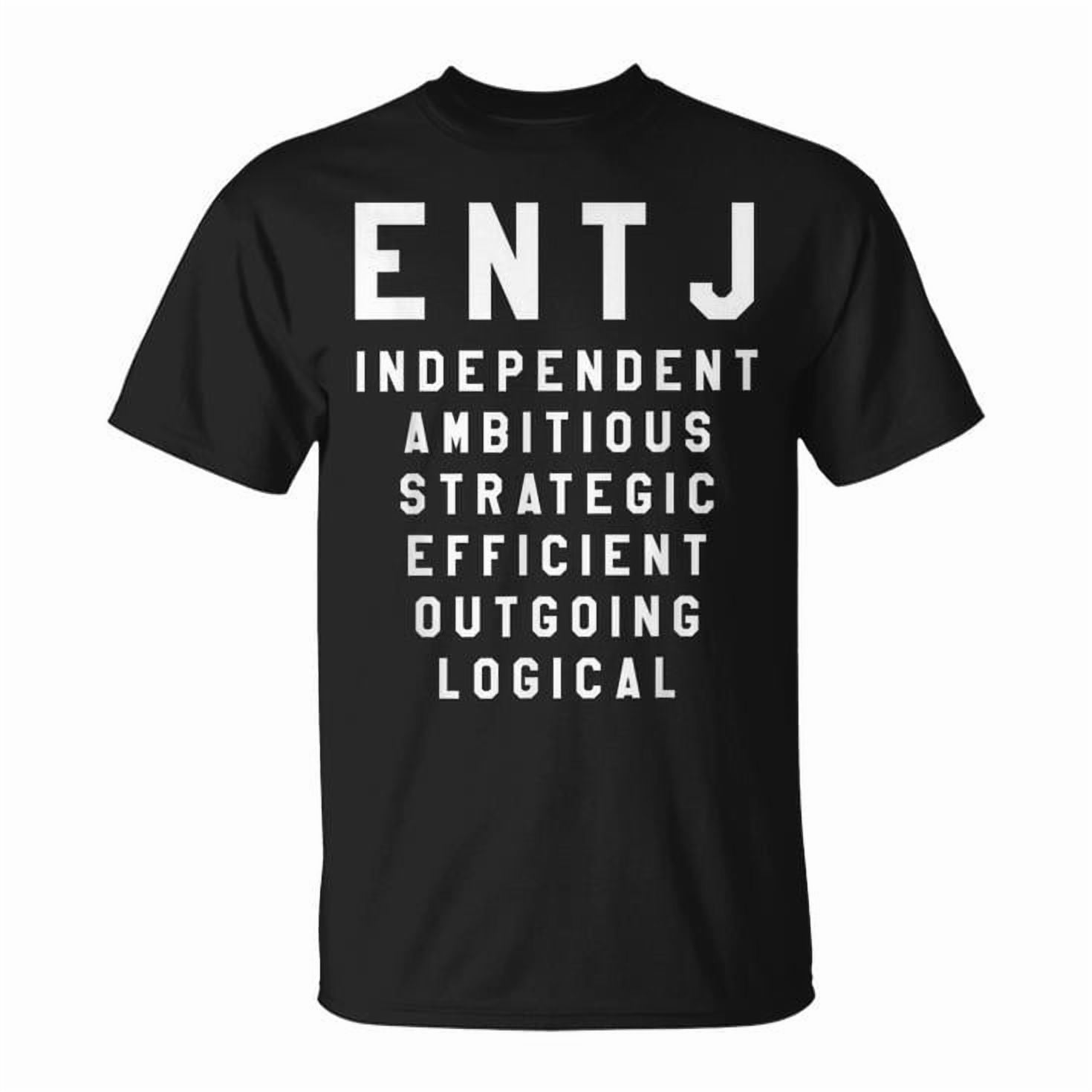 ENTJ Extrovert Personality Tee Cotton T Shirt Unisex Adult Fit ...