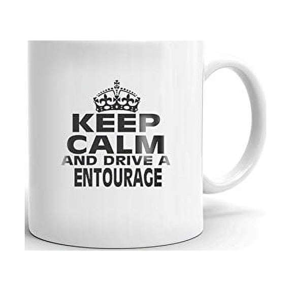 ENTOURAGE Keep Calm and Drive Coffee Tea Ceramic Mug Office Work Cup ...