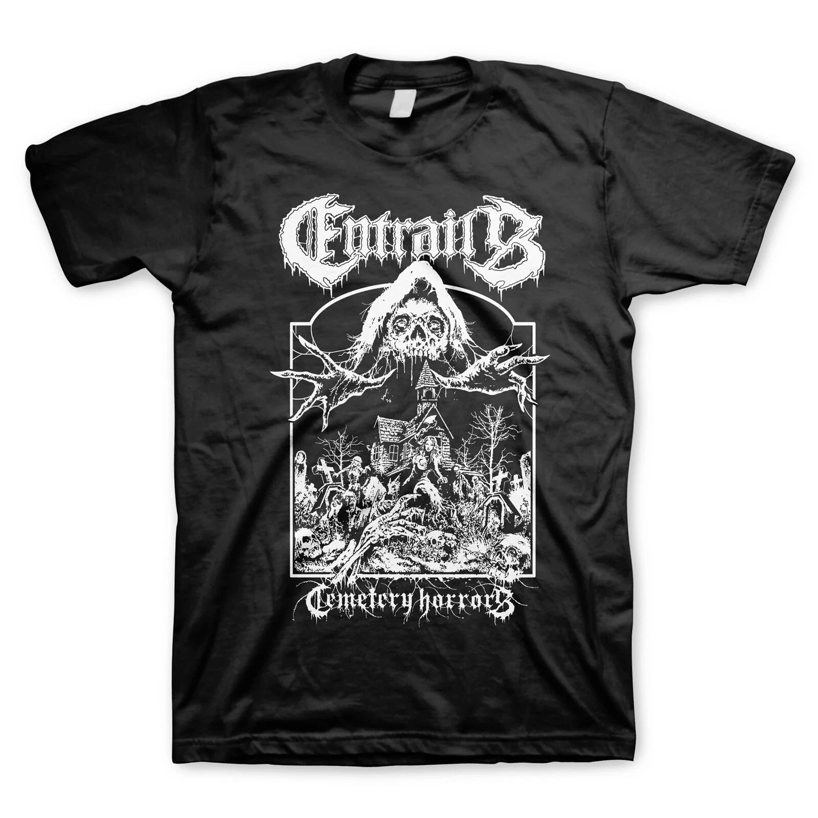 ENTRAILS cd lgo CEMETERY HORRORS Official SHIRT XXL 2X New raging death ...