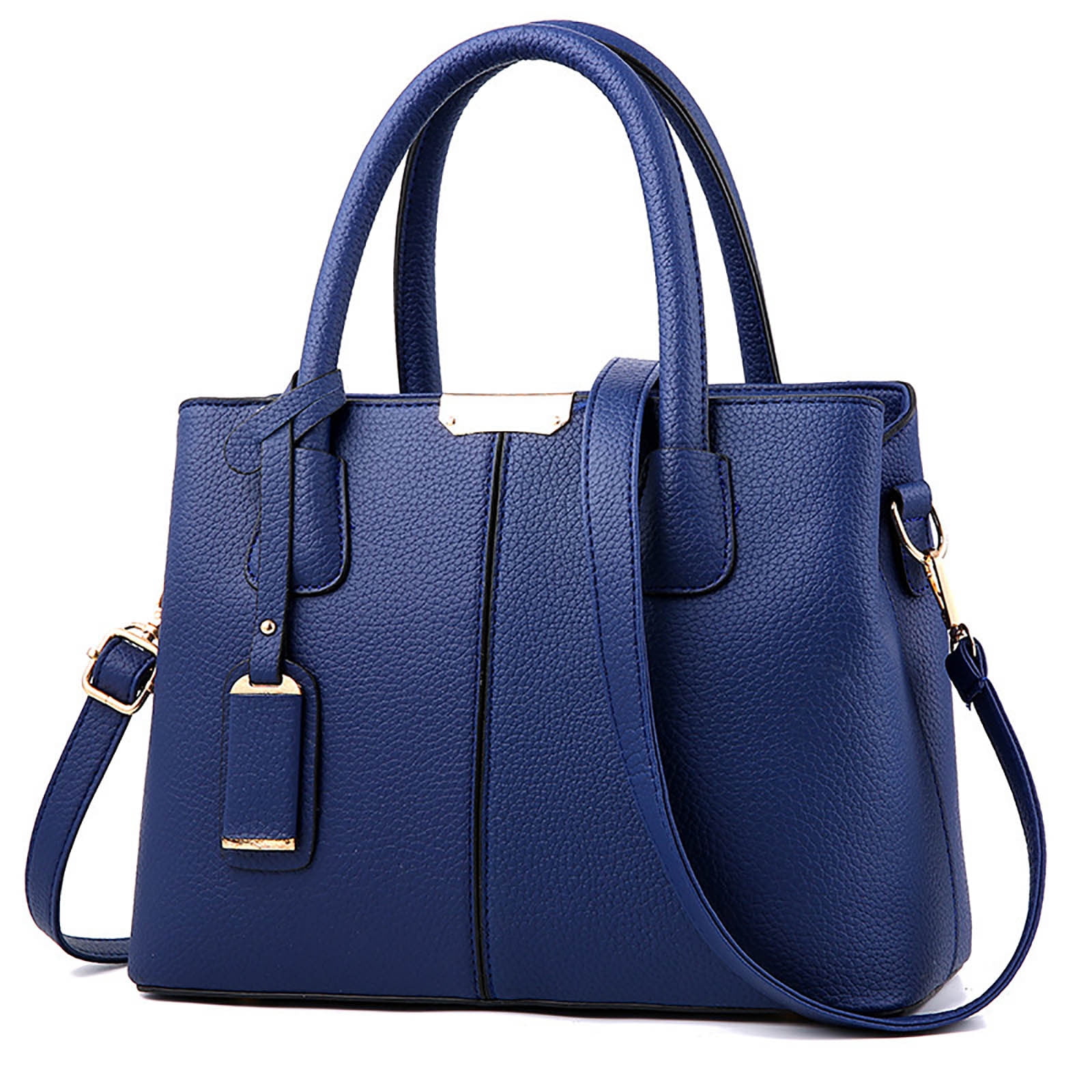 ENTSASMO Handbag for Women Dark Blue Roomy Ladies Purse Satchel ...